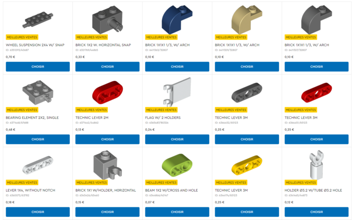 Acheter des pièces de Lego à l’unité | Geeksleague